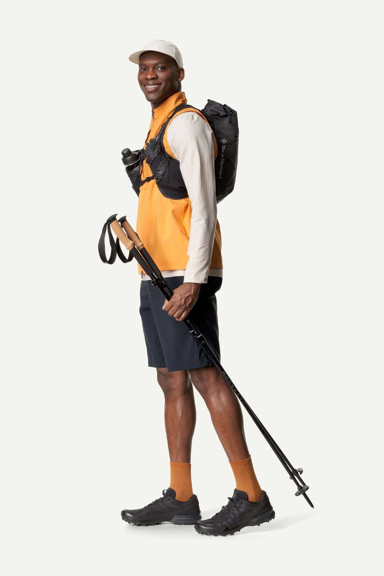 Houdini Mens Pace Hybrid Vest Sun Ray - PlatouSport